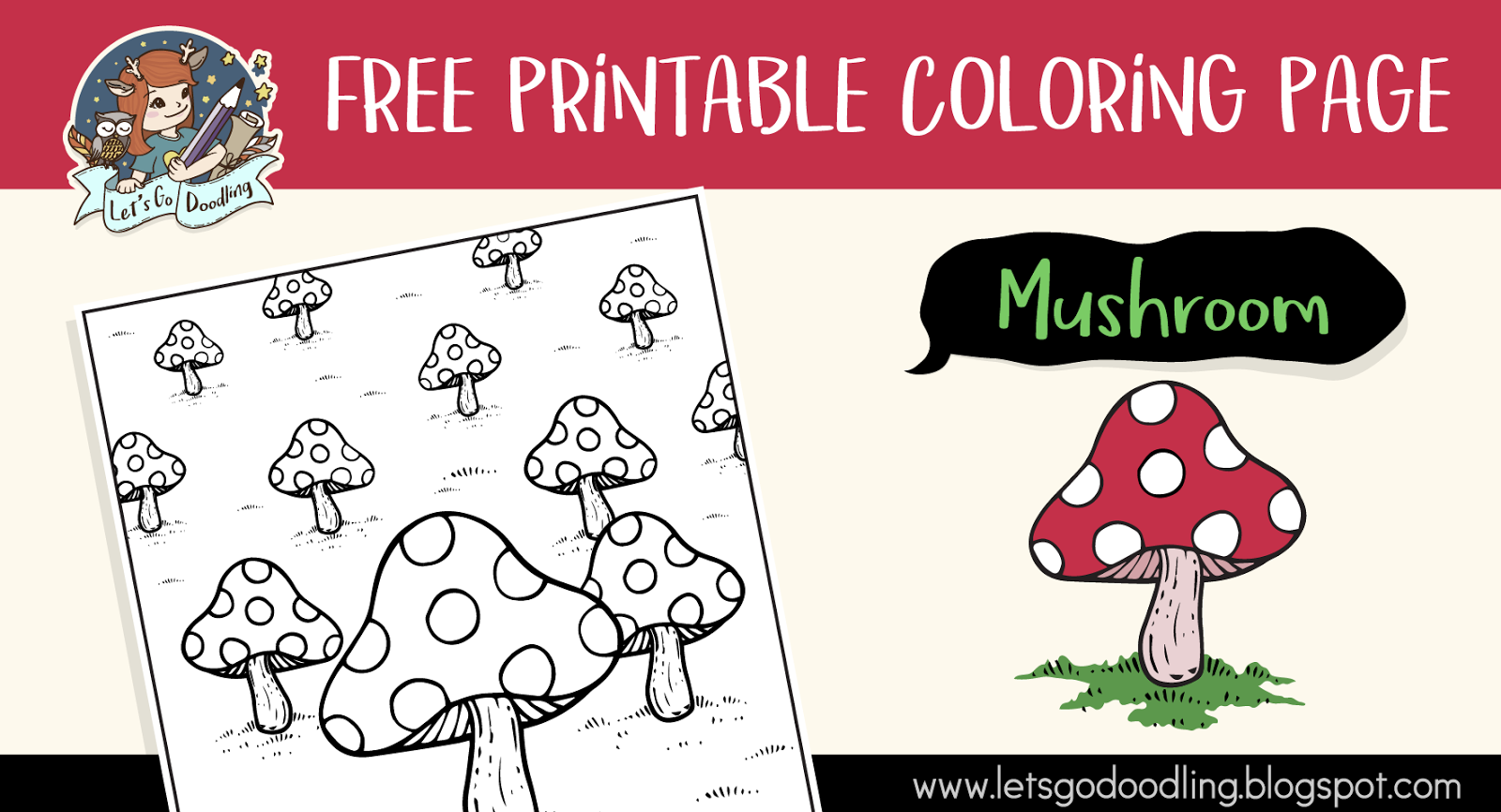 How To Draw Mushroom - Easy Step By Step Drawing Tutorial