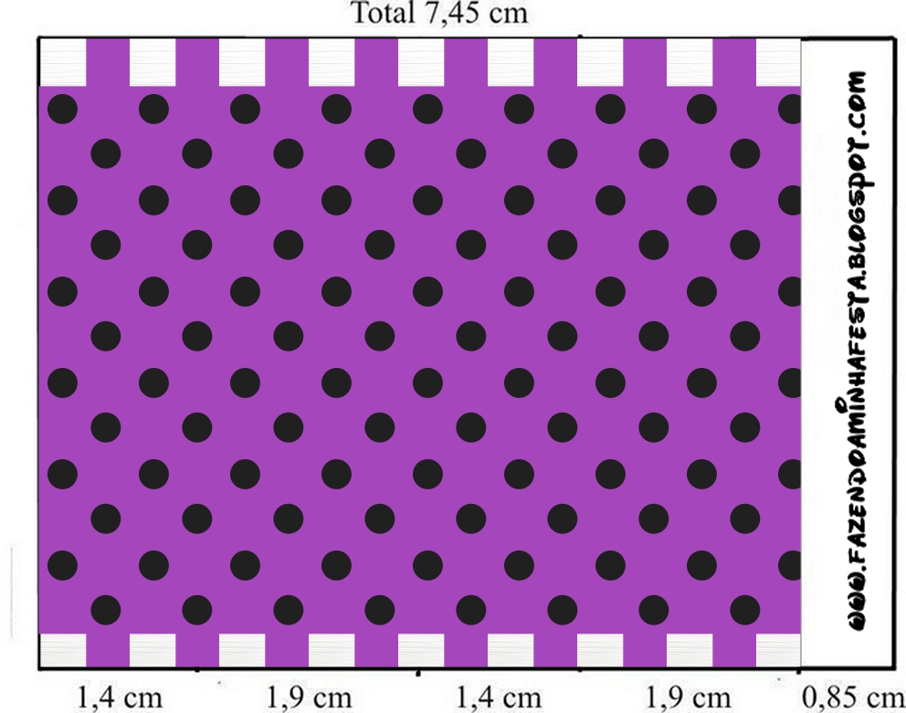 Black Polka Dots in Purple: Free Printable Candy Bar Labels. | Oh My ...