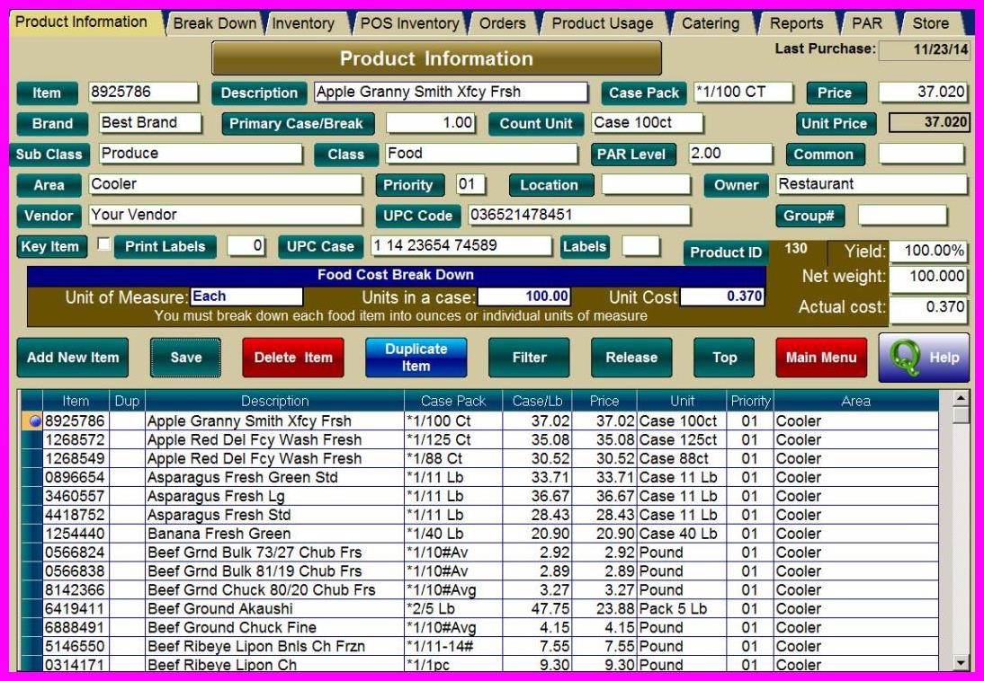 16 Kitchen Stock Control Sheet - T6IZ GORDON WILKINS'S BLOG