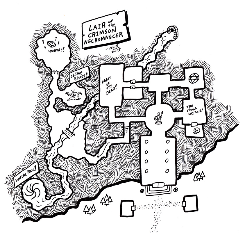 Bernie the Flumph: Lair of the Crimson Necromancer [Mini-Map Monday]