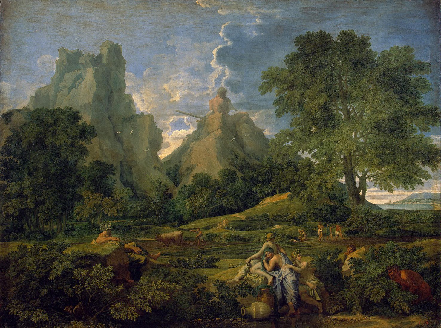 Landscape with Polyphemus - Nicolas Poussin | Endless Paintings