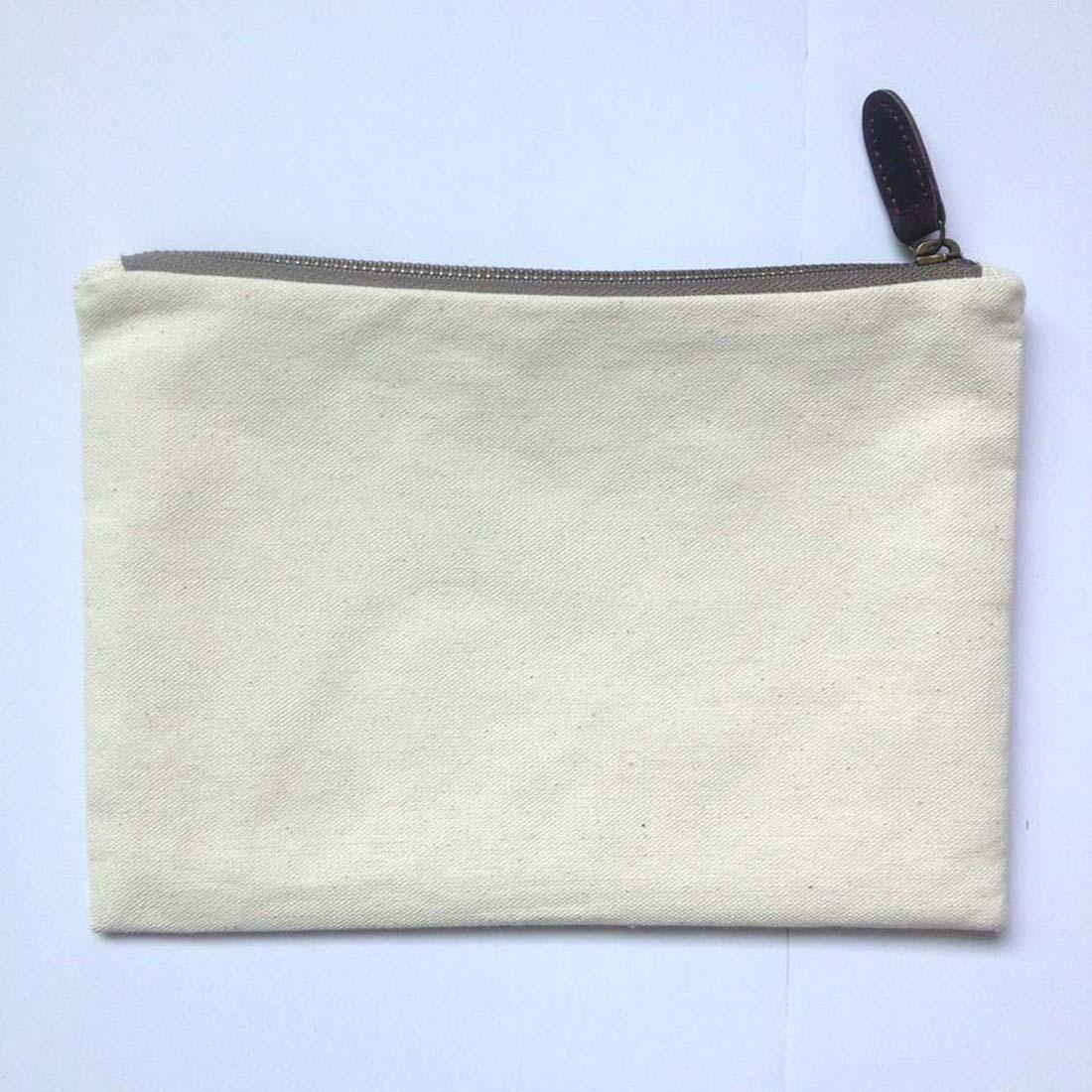 hangoverkitsol: 10oz cotton canvas cosmetic bag with gold zip unisex ...