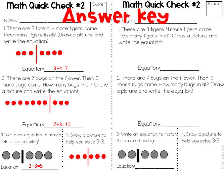 Math Quick Checks and Guided Math Groups | What the Teacher Wants ...