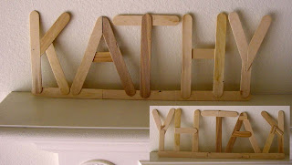Popsicle Stick Signage - Art Projects for Kids