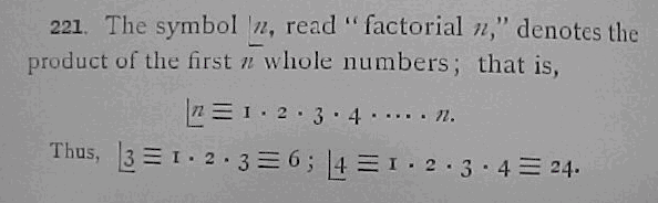 Pat'sBlog: Notes on the History of the Factorial