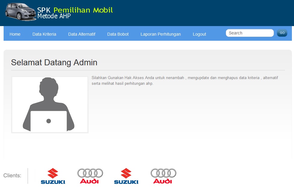 Aplikasi spk metode ahp pemilihan mobil berbasis web - Kumpulan ...