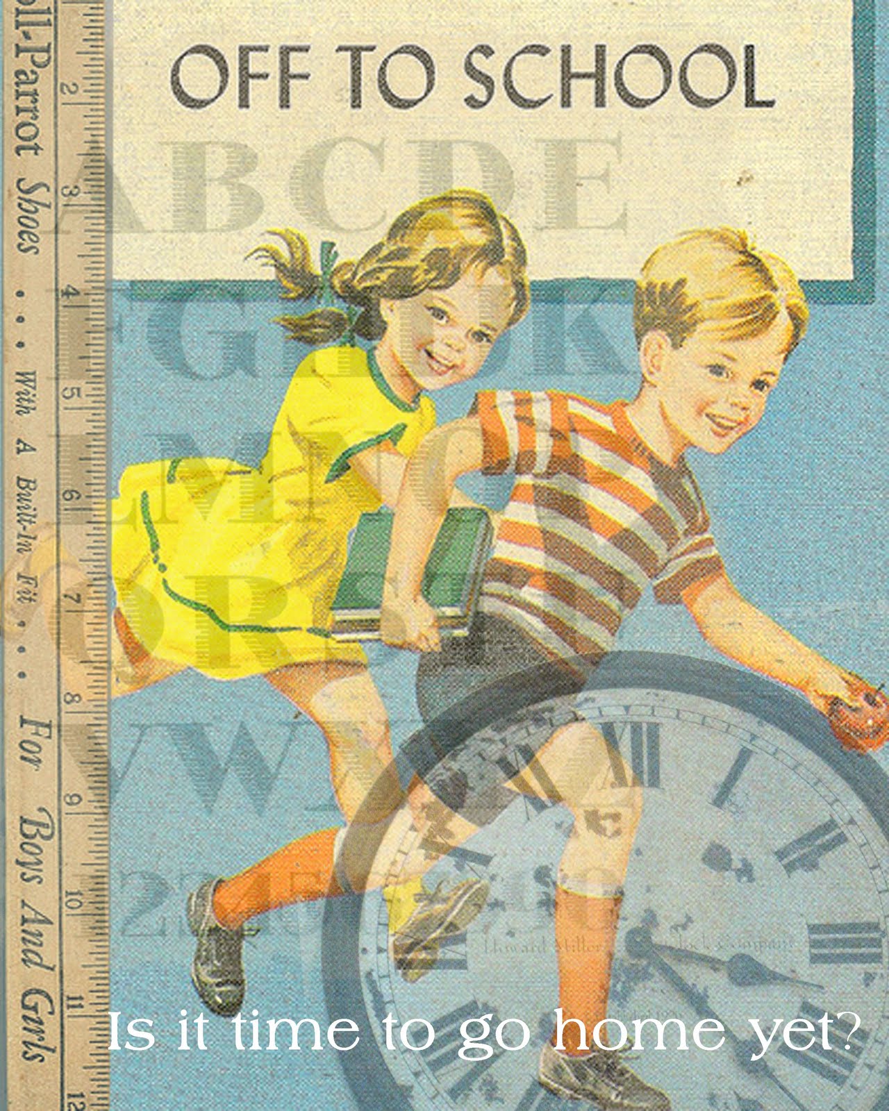 PaperTraders Art: Vintage School Memories Challenge starts today!