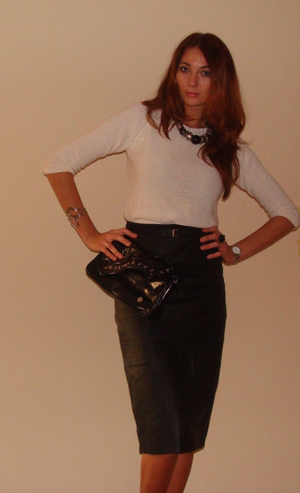 natalie's style: Must have - skórzana spódnica!