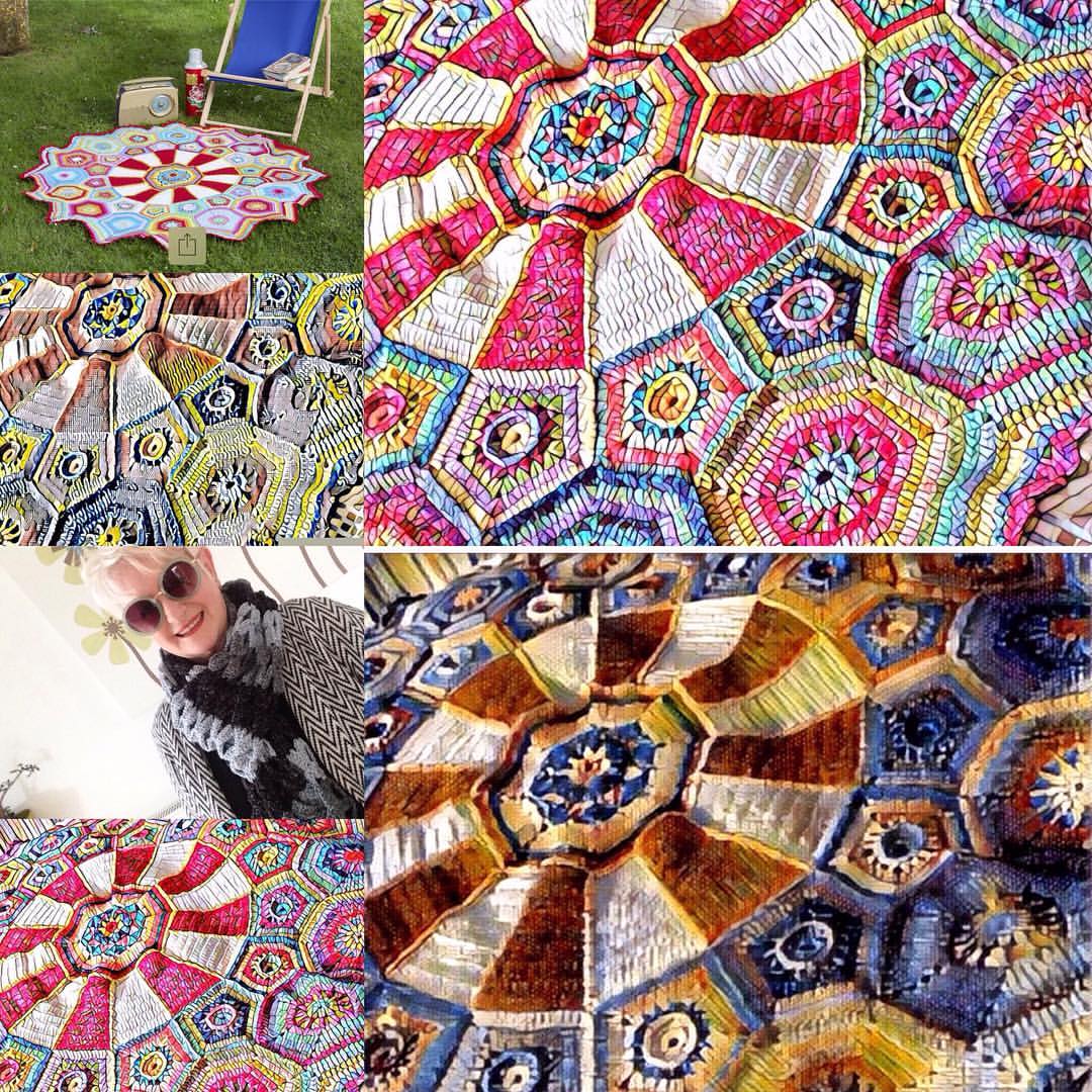 Susan Pinner: CAROUSEL CAL.. random dyed yarn COLOUR OPTIONS