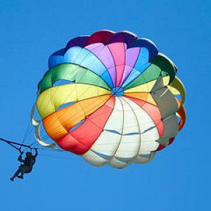The parachute was invented 120 years before the airplane. It was ...