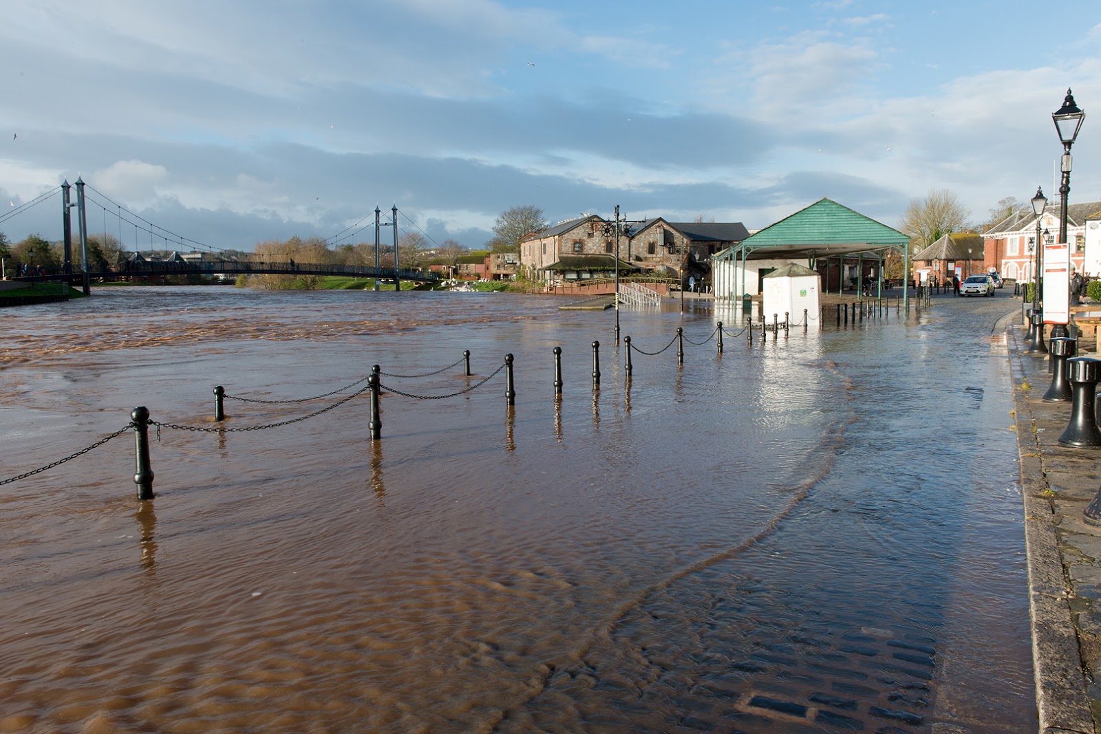 Actual Colour: River Exe Flooding