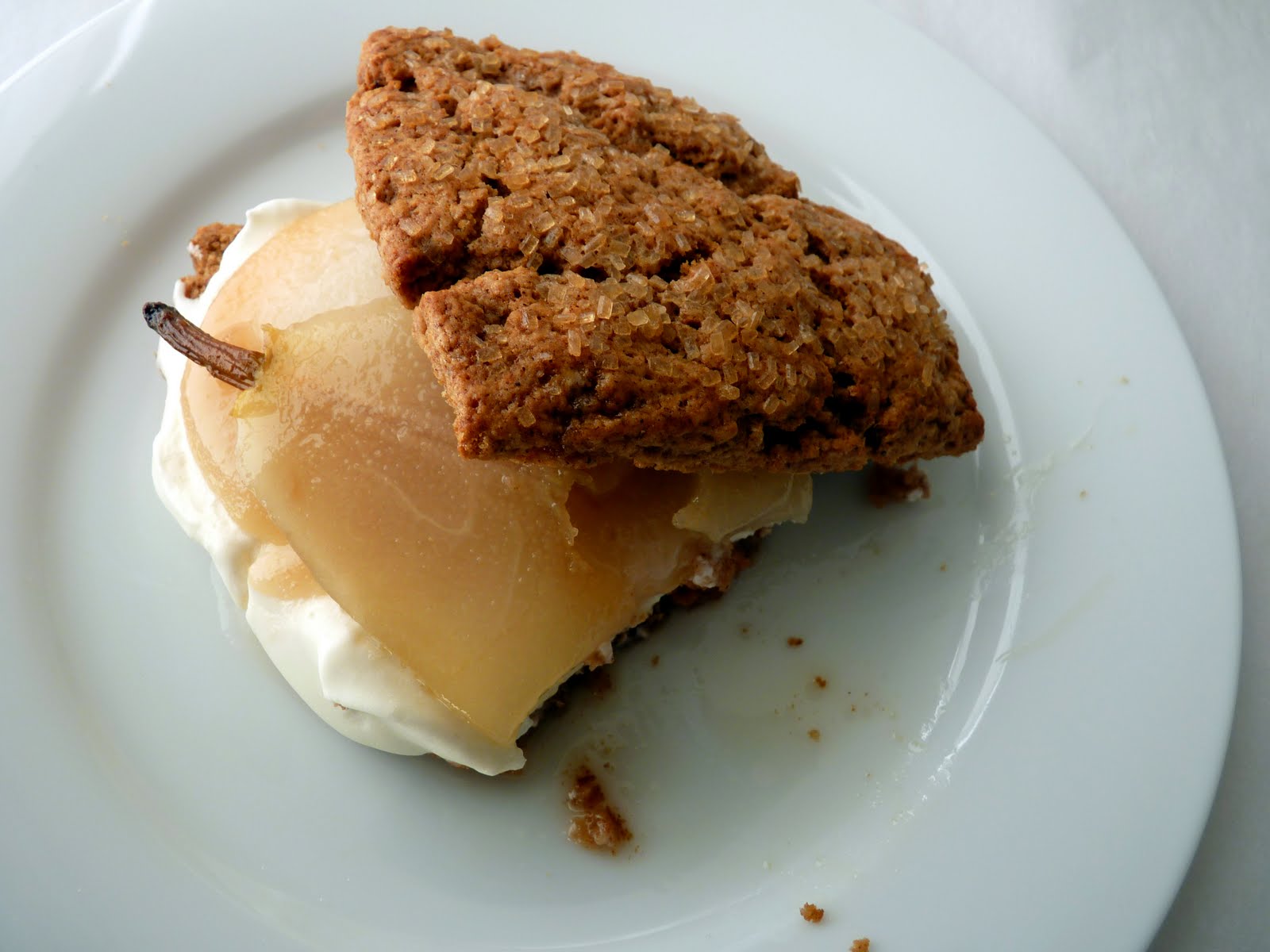 :pastry studio: Gingerbread Shortcake with Pears