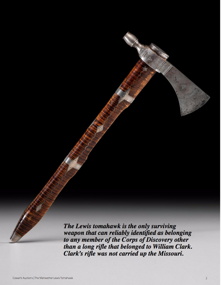 Joe Jansen: Meriwether Lewis and Two Tomahawks