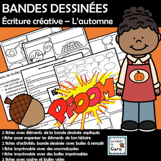 la classe de caro.: BANDES DESSINÉES Écriture créative – L’automne