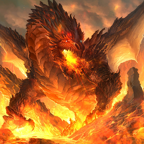 Burning Great Dragon Wallpaper Engine