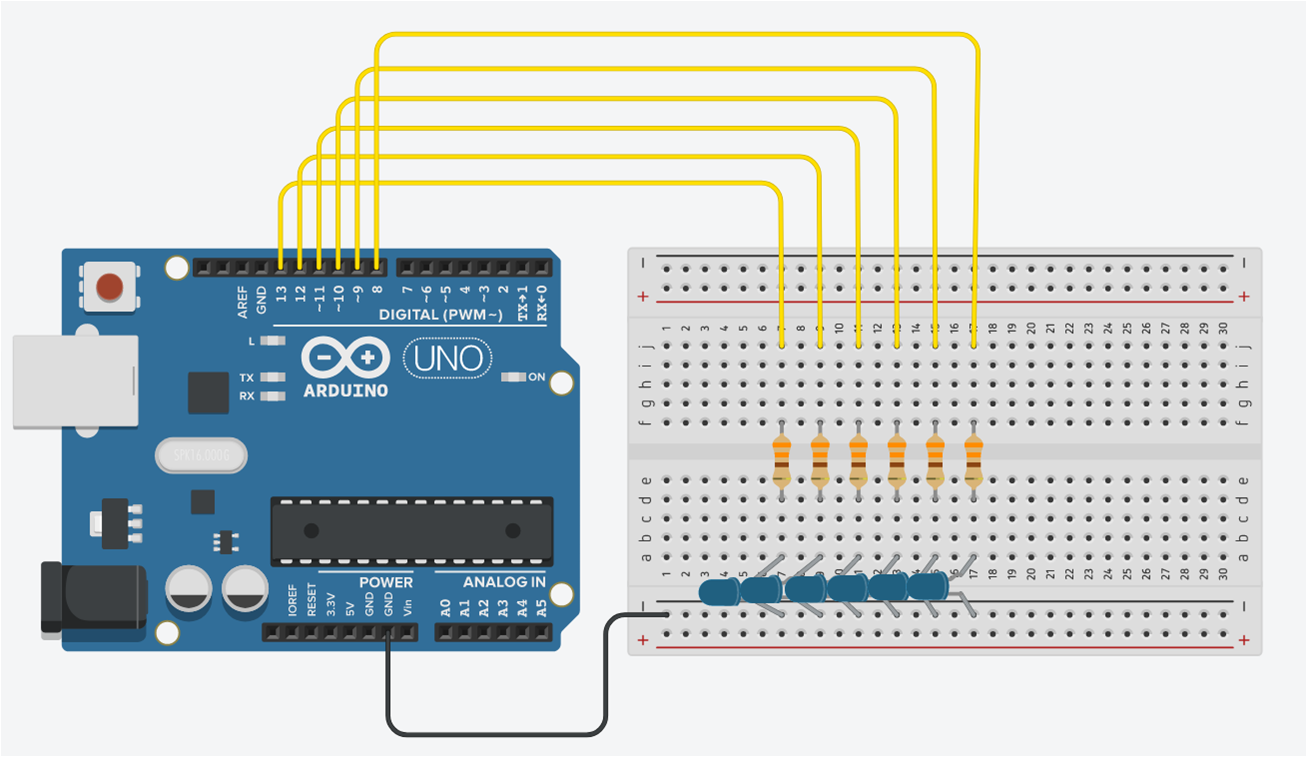 Arduino Stem Knight Rider Using Array