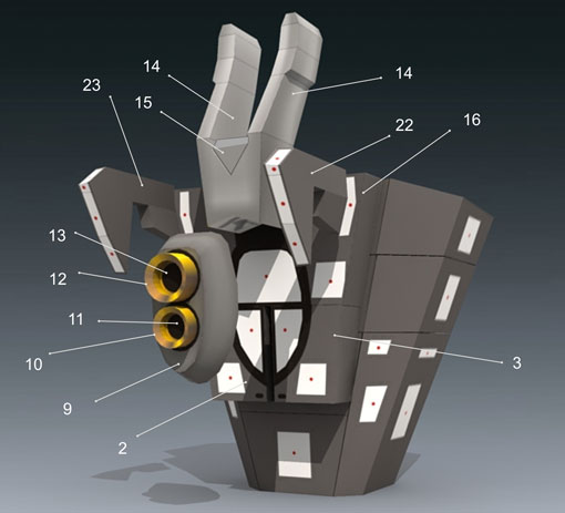 Transformers Papercraft La cabeza de Optimus Prime - Transformers Matrix