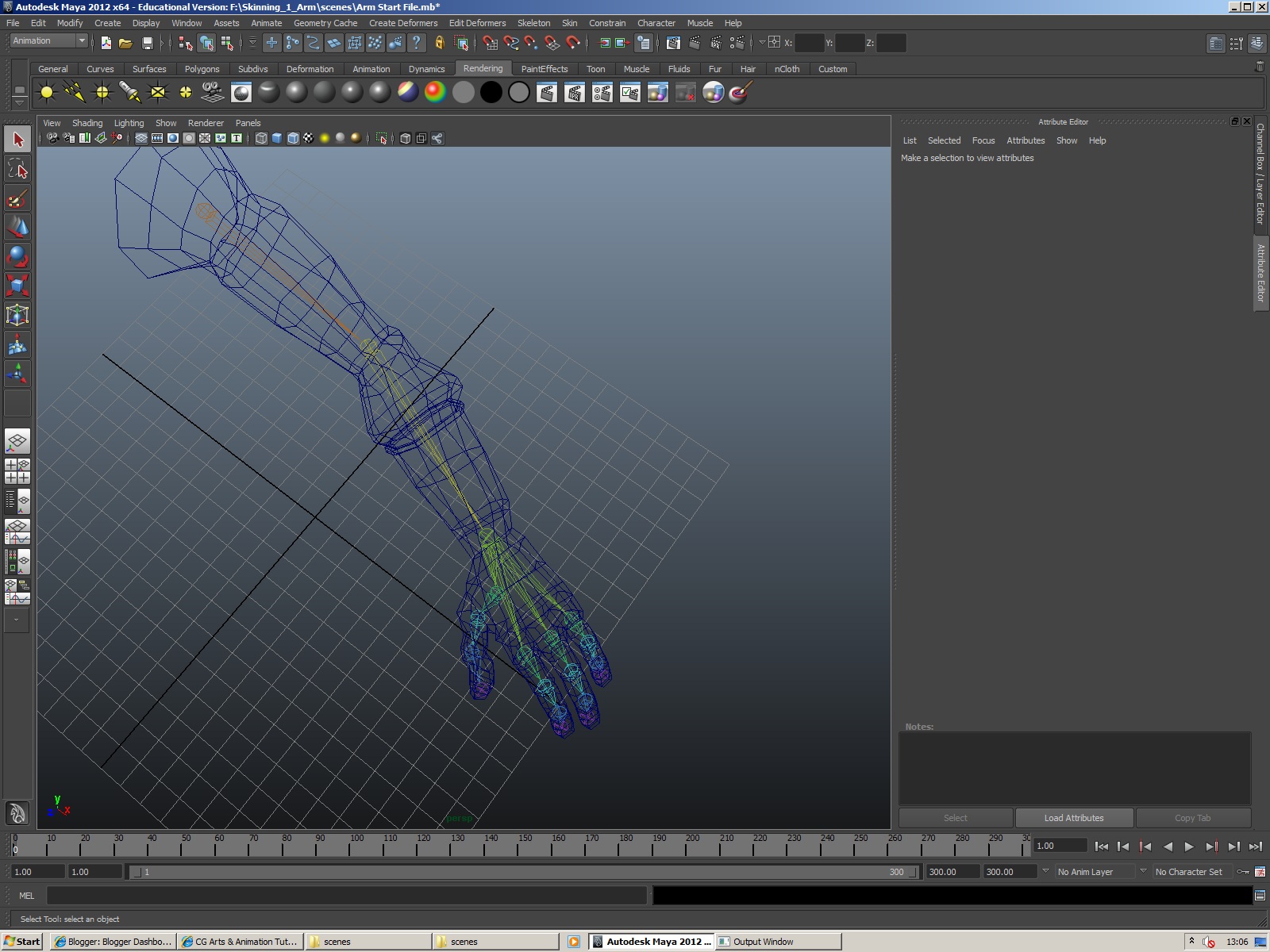 Ernesta Baniulyte: Maya tutorials: skinning