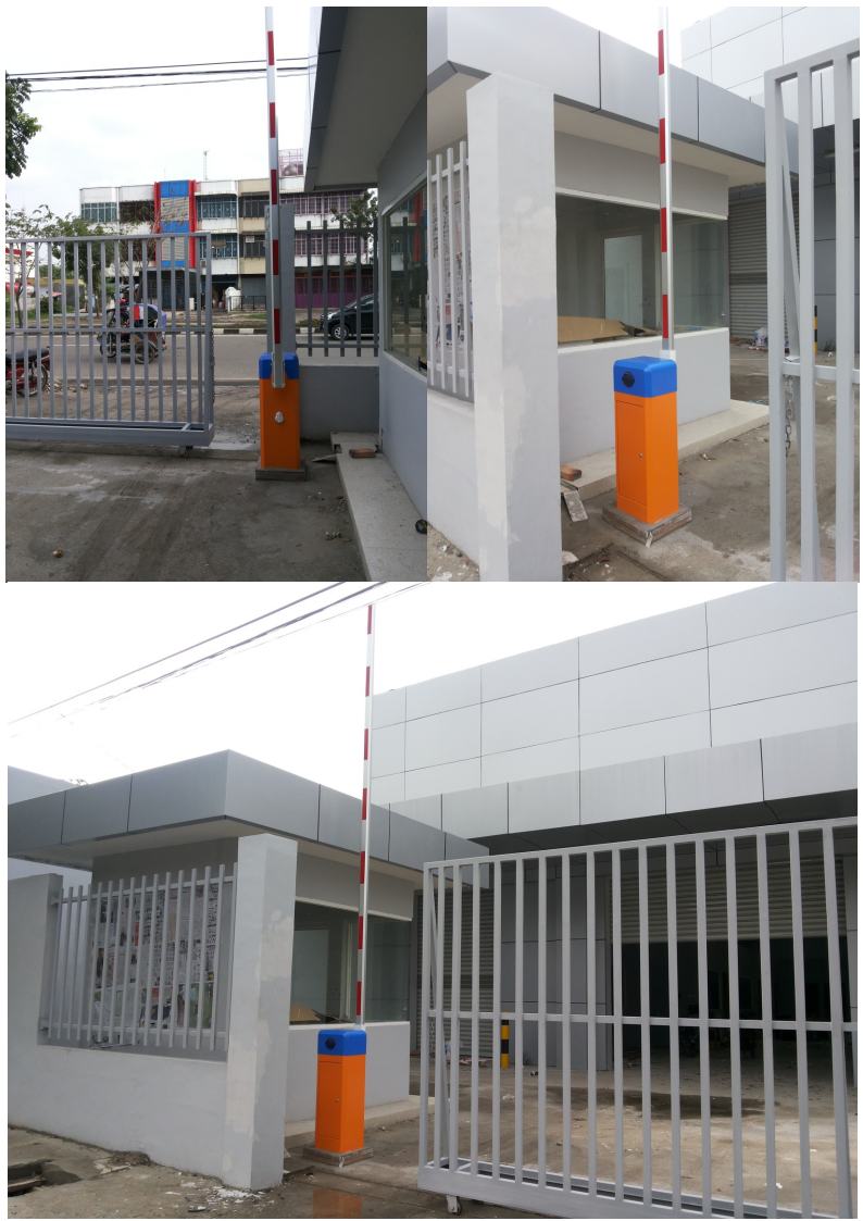 SMART PINTU BESI PRESS: Pemasangan Barrier Gate / Portal Parkir Otomatis