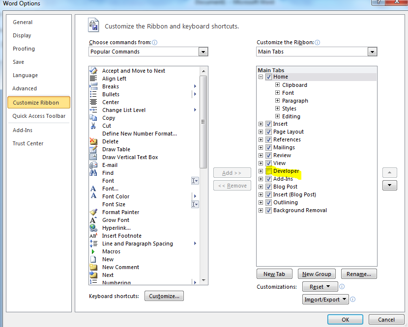 How to view word in full screen using VBA?