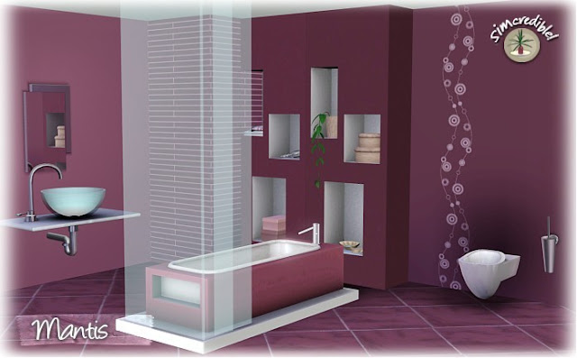Mantis bathroom at Simcredible Designs!