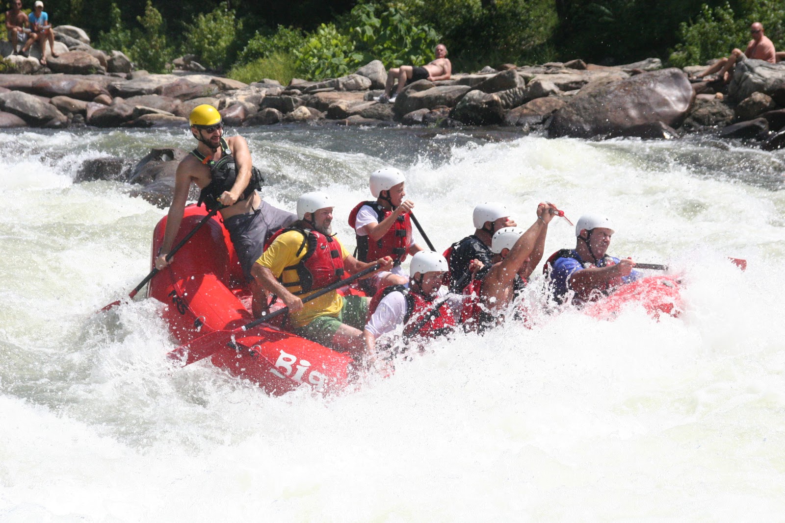 Jason, Jim, and Dave Riemens White Water Rafting
