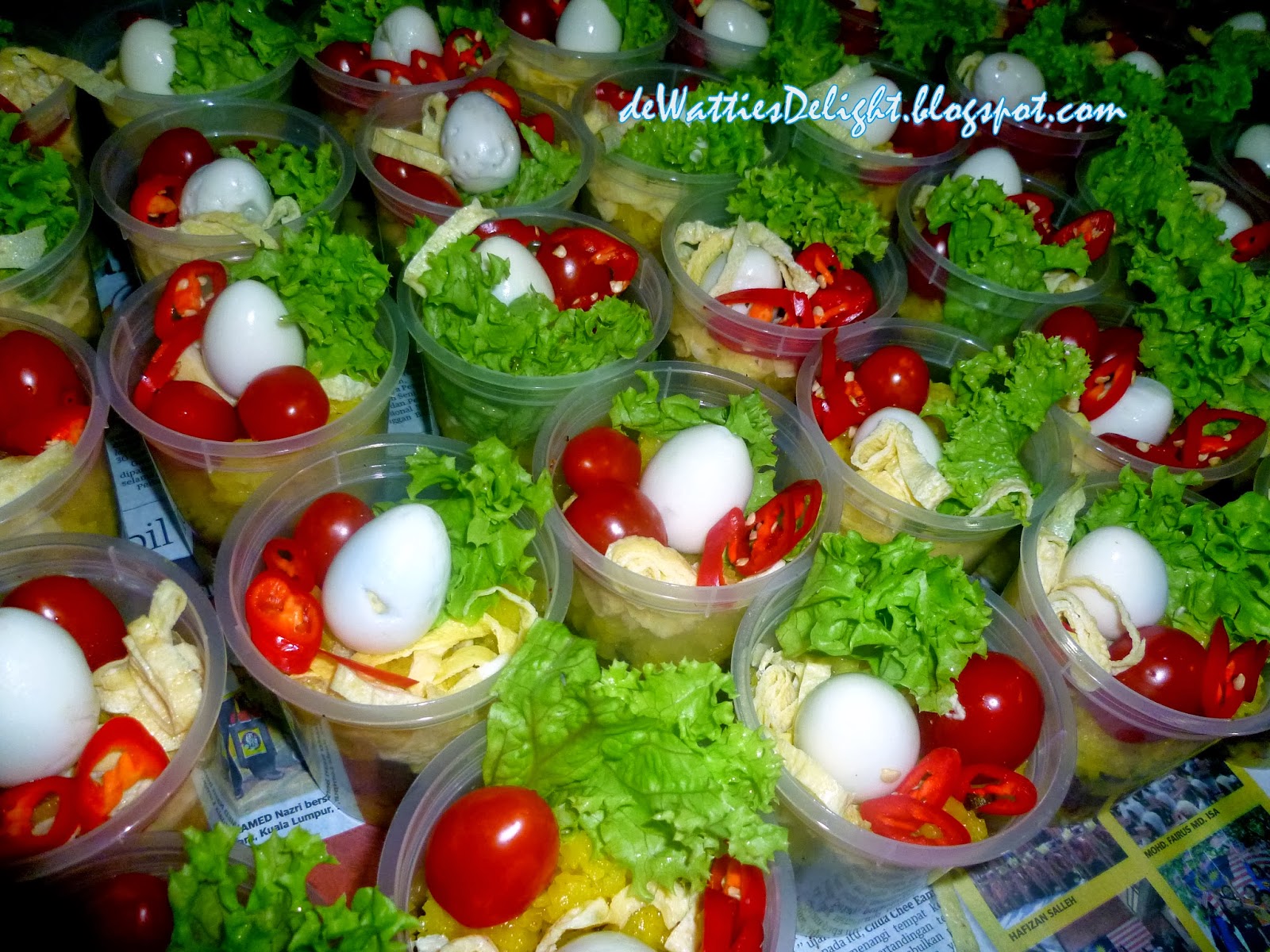 Wattie's HomeMade: Pulut Kuning Berhias, DoorGift Mini Pulut Kuning ...