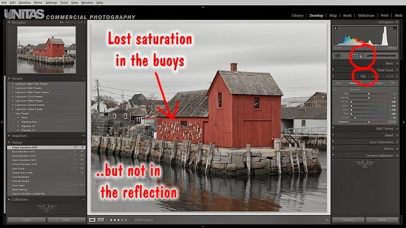 Color Isolation in Lightroom