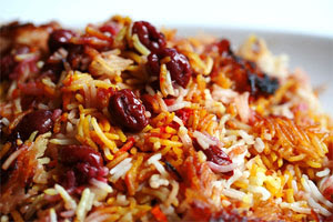 Noosh-e-Joon (Food for the Soul): Albaloo Polo (Sour Cherries and Rice)