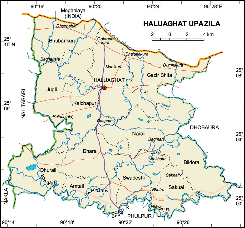 Mouza & Land Use Maps of Haluaghat Upazila, Mymensingh, Bangladesh ...