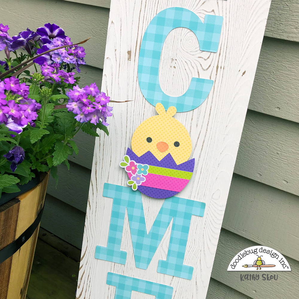 Doodlebug Design Inc Blog: SEASONAL WELCOME SIGN | with Kathy