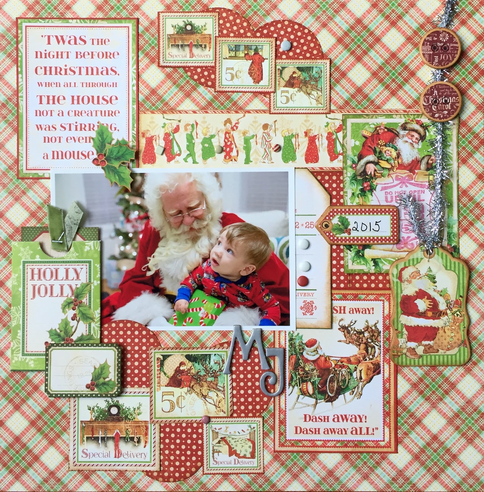 First Look at Santa -- Christmas Layout