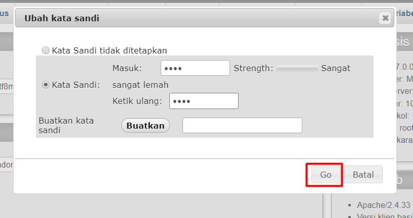 Cara Membuat password PHPMyAdmin di XAMPP - Hakko Blog's