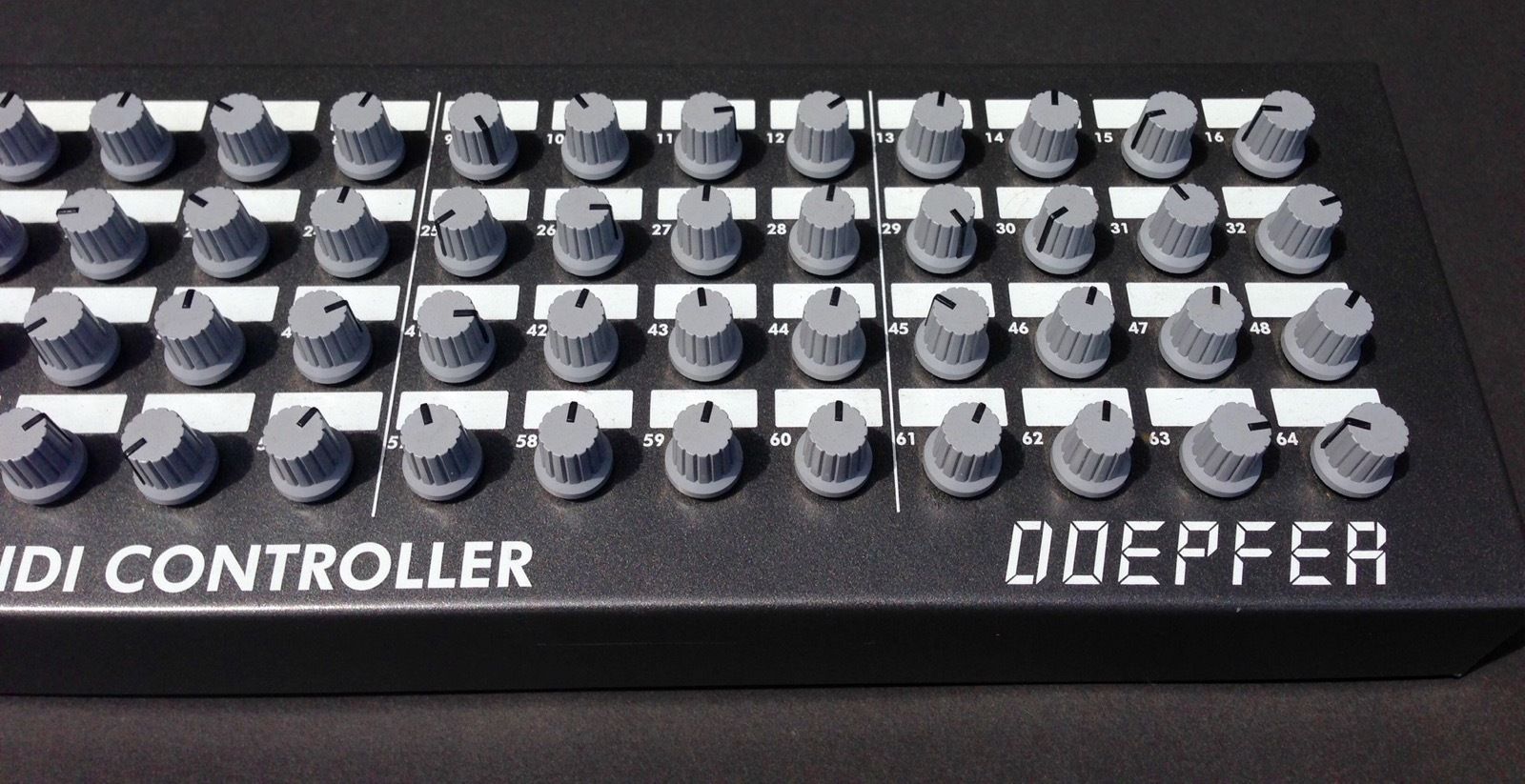 MATRIXSYNTH: Doepfer Drehbank MIDI Controller 64 Knobs, 4 Banks - SN 220839