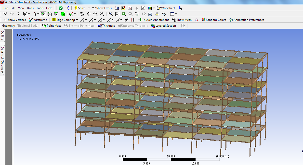 PROJETOS MECÂNICOS: ANSYS - BUILDING ANALYSIS