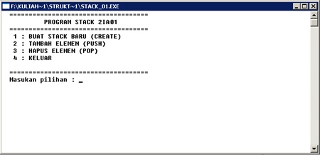 Contoh Membuat Program Animasi Operasi Stack dengan Visual C++ ~ Ayti ...