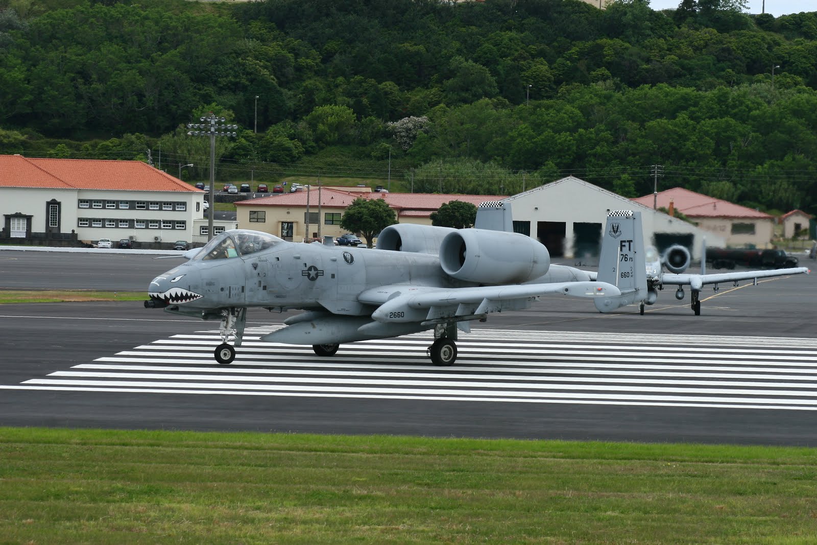 23rd Fighter Group A-10Cs caught at Lajes during stopover back to CONUS ...