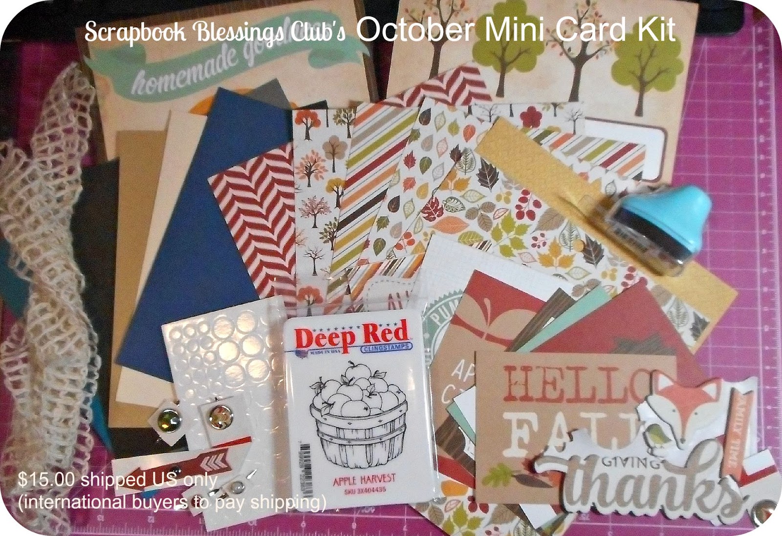 ~ Marilyn's Crafts ~: SBC October Card Kit - 2015