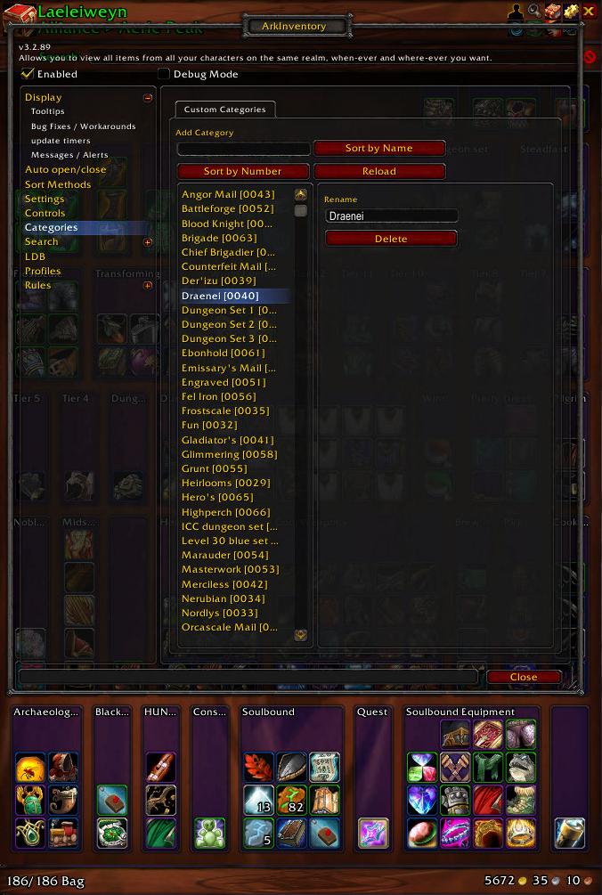 World of Lae: Spring Cleaning with ArkInventory