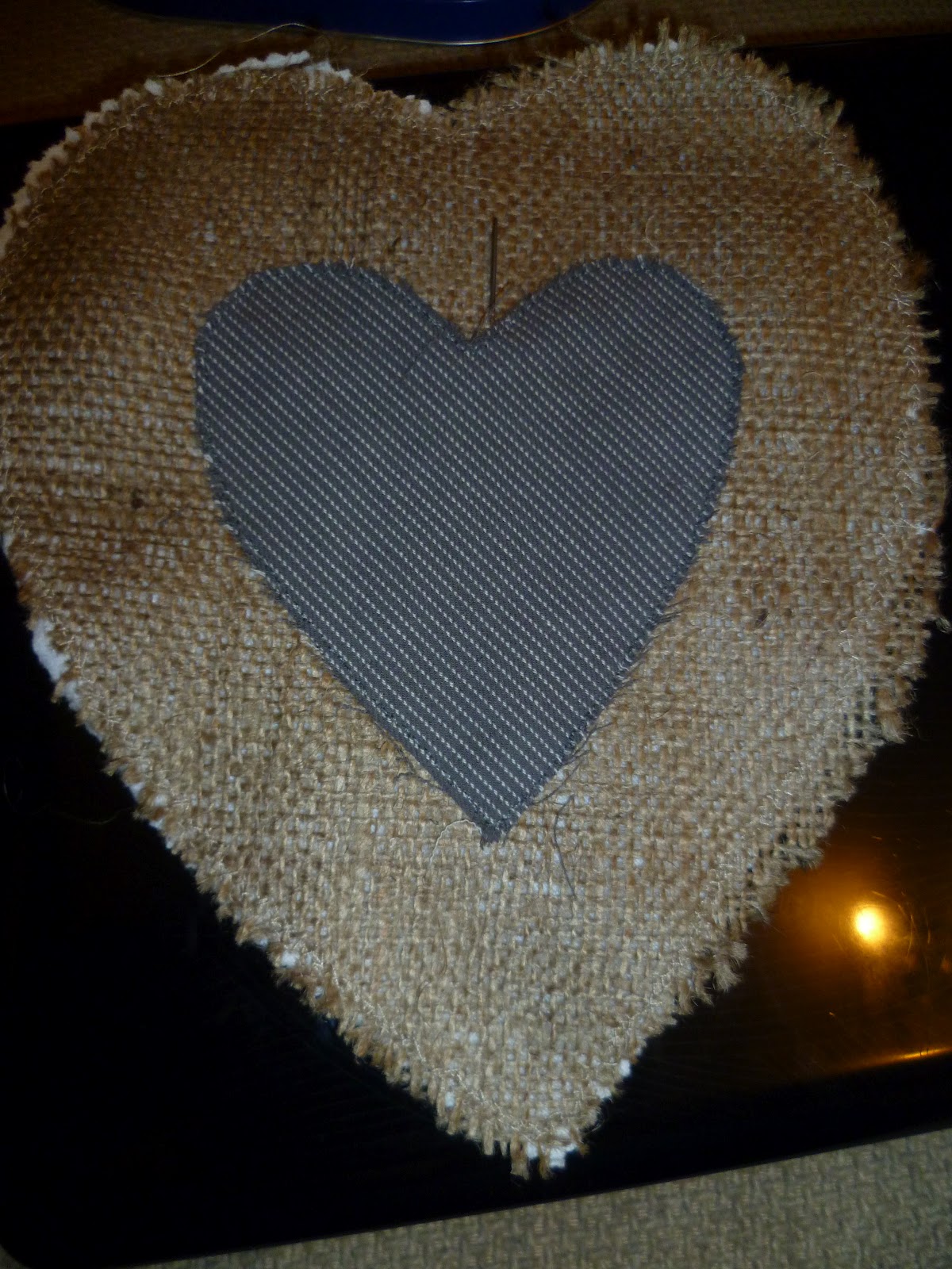 The Handmade Mum: Hand Sewn Heart- Wedding gift