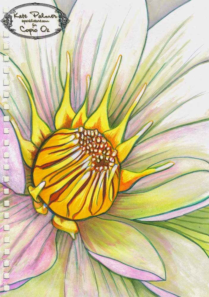 copic oz: Combining Watercolour Pencils with your Copics