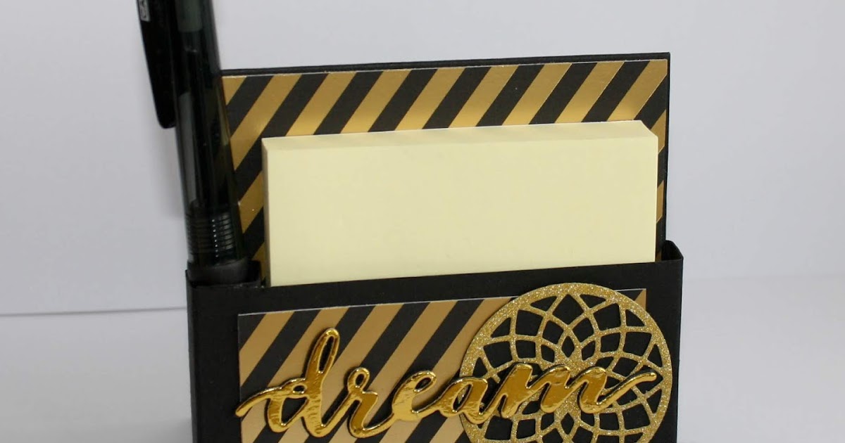 All Things Pretty Craftee: Free Standing Post It Note Holder