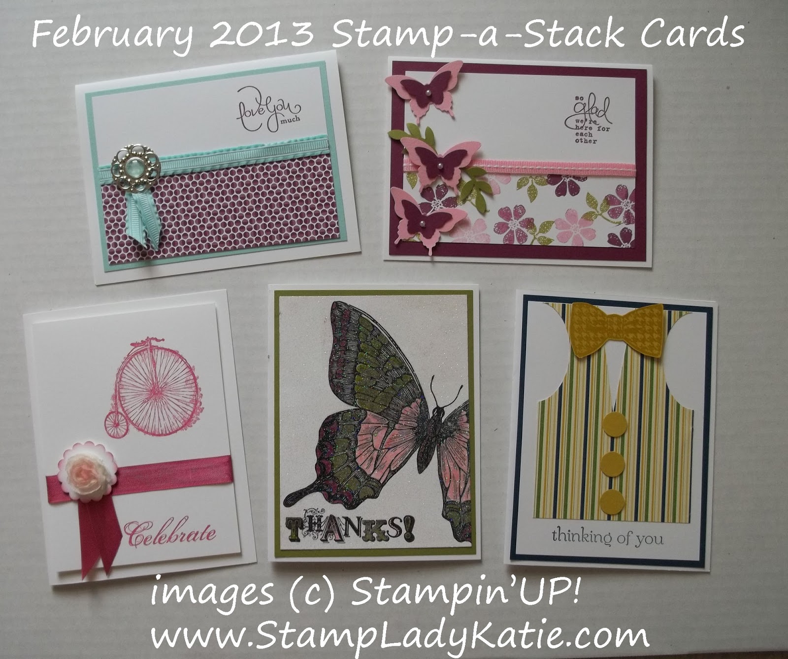 StampLadyKatie.com: Stamp-a-Stack Cards