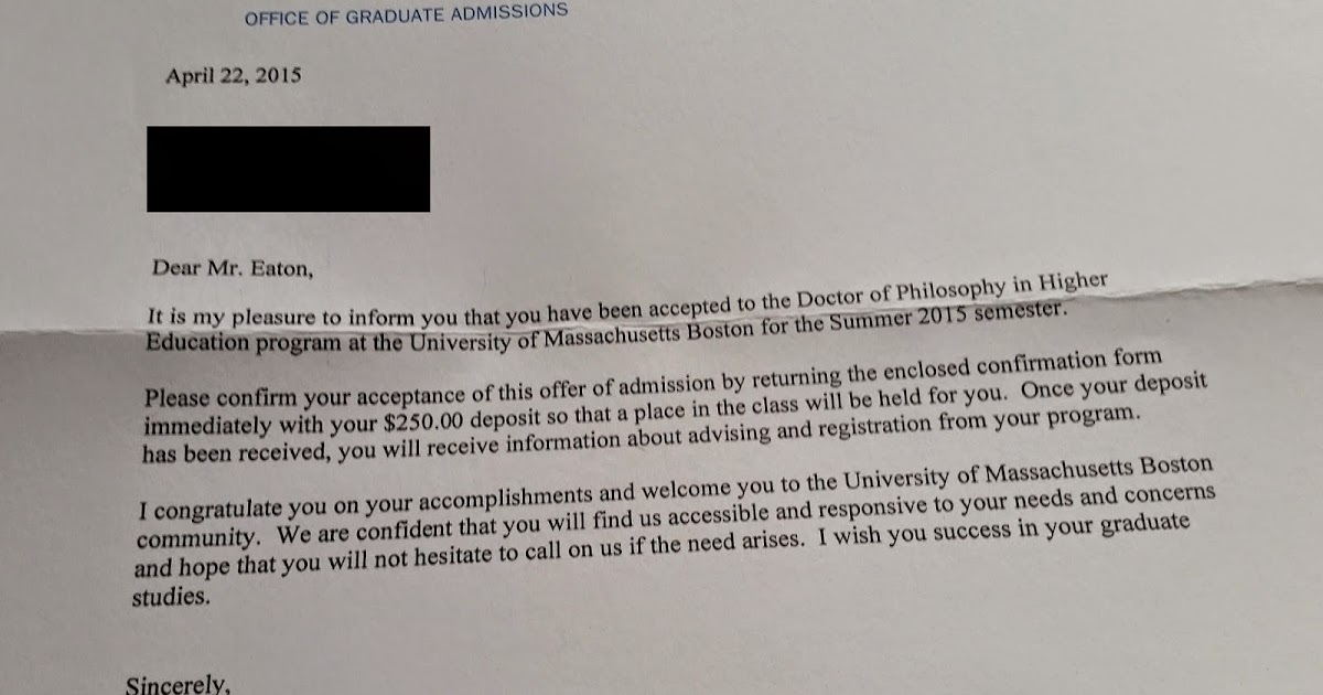 The PhD Chronicles: Acceptance...and acceptance.