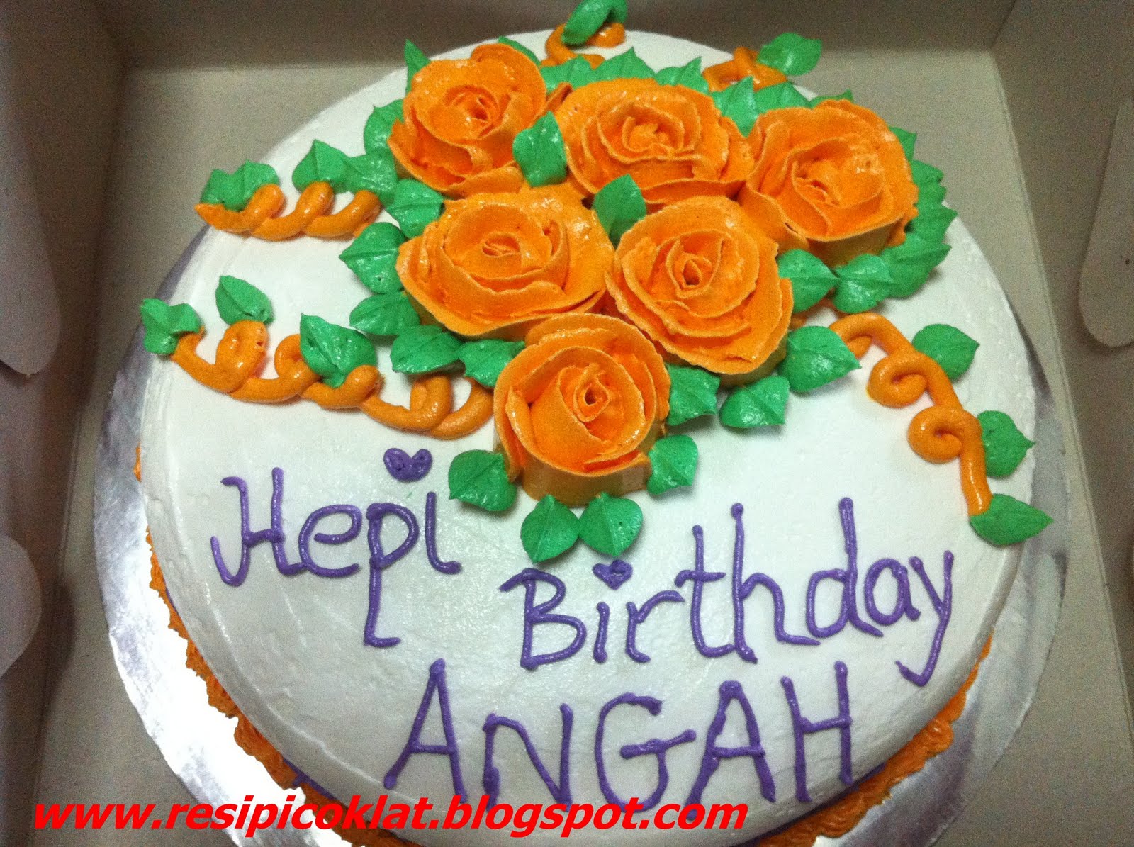 Resipi Coklat::......: KEK BIRTHDAY - KEK COKLAT MOIST