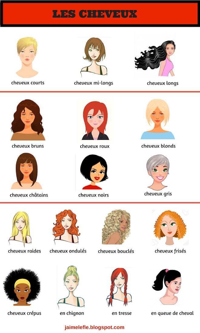 J'aime le français: Les cheveux