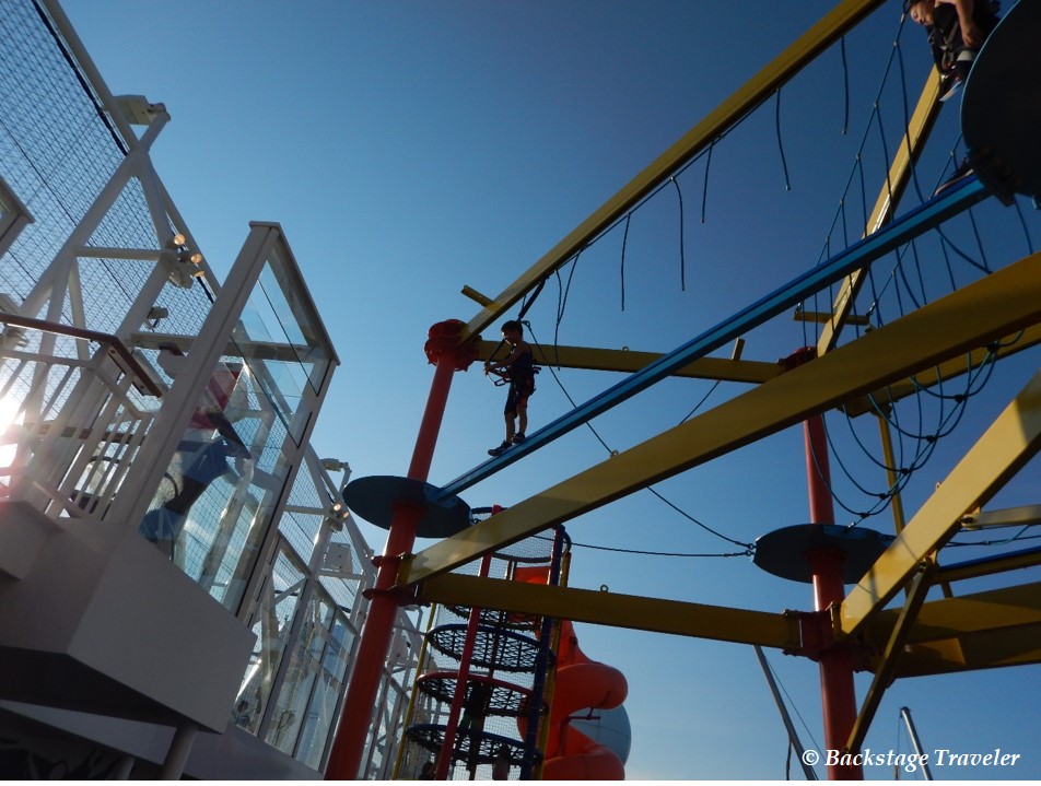 Backstage Traveler: Family Cruising - Norwegian Breakaway Ropes Course