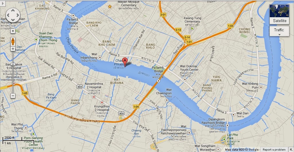 Detail Chao Phraya River Bangkok Location Map | About BTS Bangkok ...
