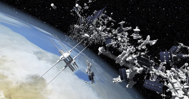 El riesgo de una colisión catastrófica de basura espacial El riesgo de una colisión catastrófica de basura espacial