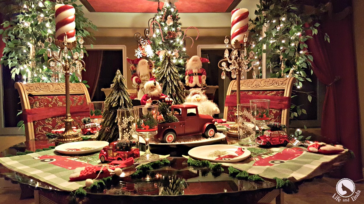 Vintage Car Tablescape | Life and Linda